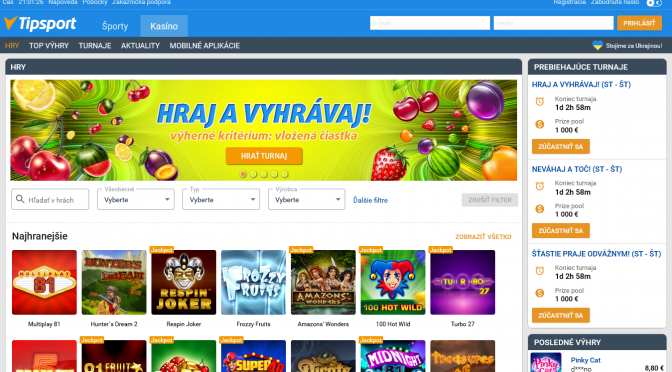 Tipsport - kontrola stávkových tiketov